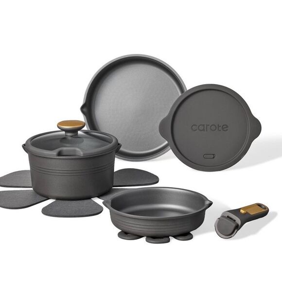 Carote | Kitchen | Carote Pc Nonstick Cookware Set With Detachable ...